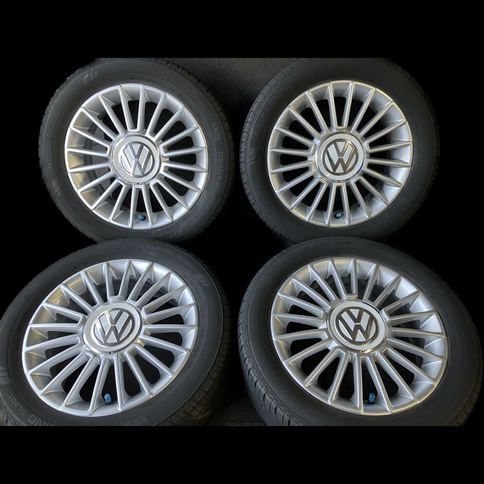 【やや傷や汚れあり】up! R15 5.5J+41 4穴 PCD100 M12 ハブ径約57 球面 純正 15インチ アルミ ホイール 4H ピッチ100 フォルクスワーゲン VW アップ ...