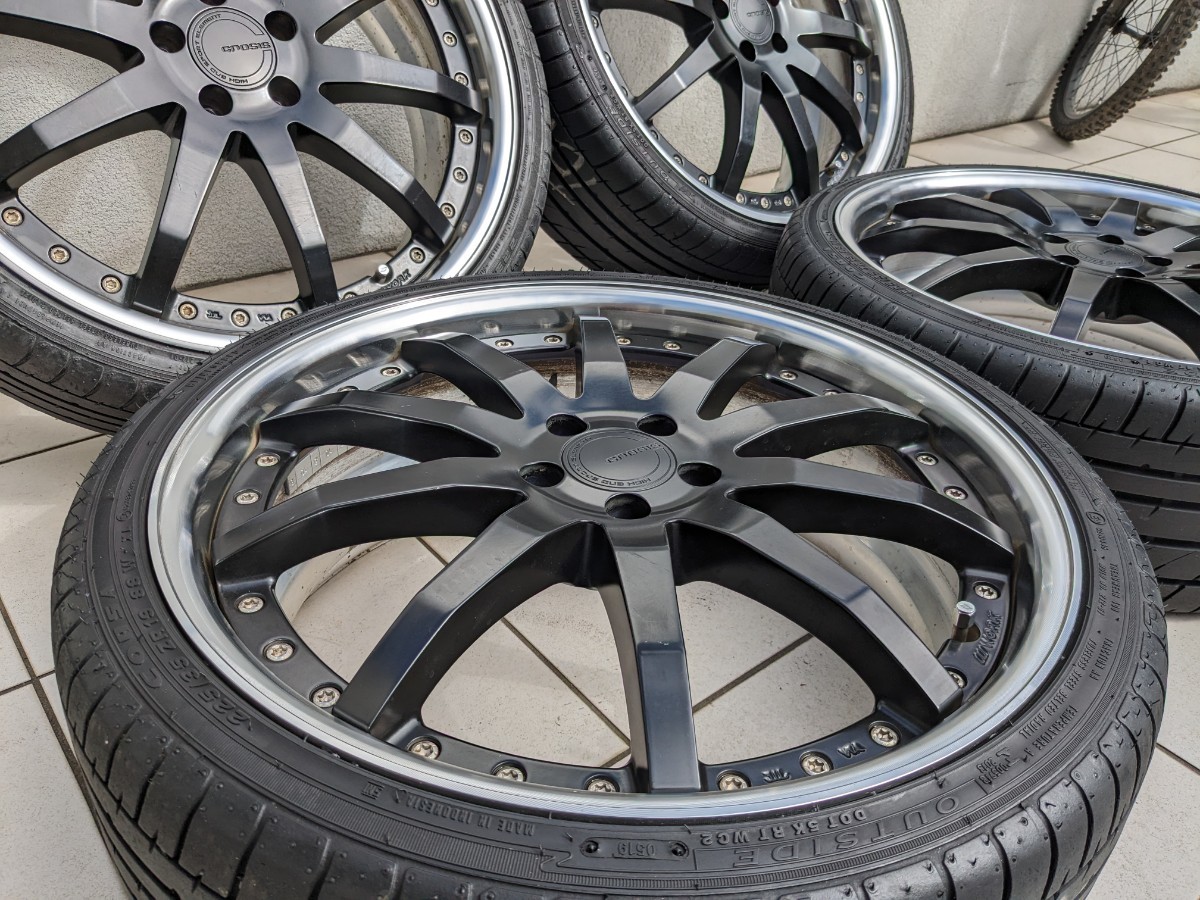 【傷や汚れあり】work グノーシス GS1 19インチ 7.5J+54 5H100 225/35R19 プリウス 86 BRZ レガシィ ...