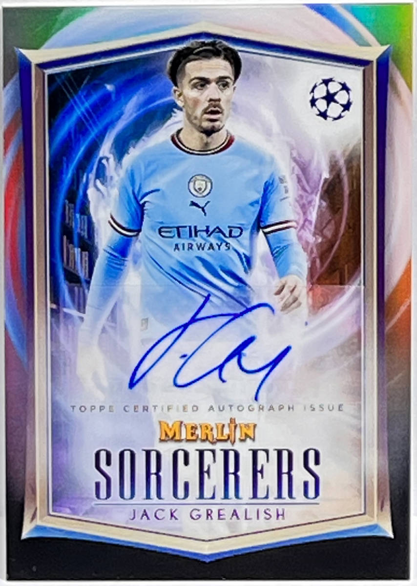 【目立った傷や汚れなし】【グリーリッシュ/Jack Grealish】2022-23 Topps Merlin Chrome UEFA ...