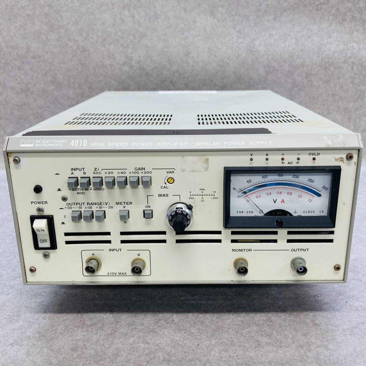 【傷や汚れあり】I-4）NF ELECTRONIC 4010 HIGH SPEED POWER AMPLIFIER/BIPOLAR POWER SUPPLY/エヌエフ回路・高速電力増幅器（2 ...