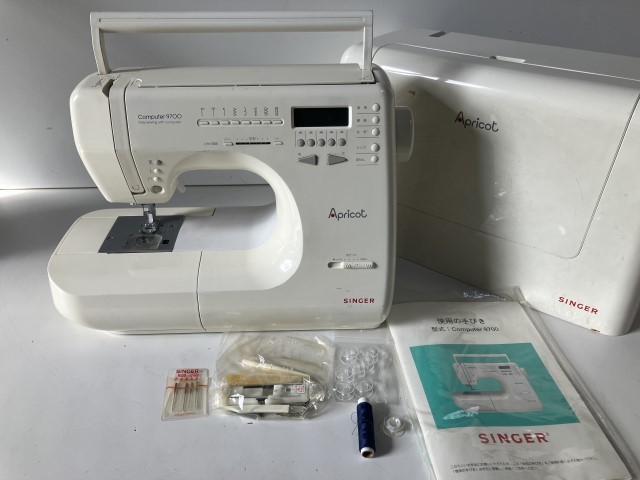 【やや傷や汚れあり】⑤u723 SINGER シンガー ミシン コンピューターミシン 家庭用 Computer 9700 Apricot ...