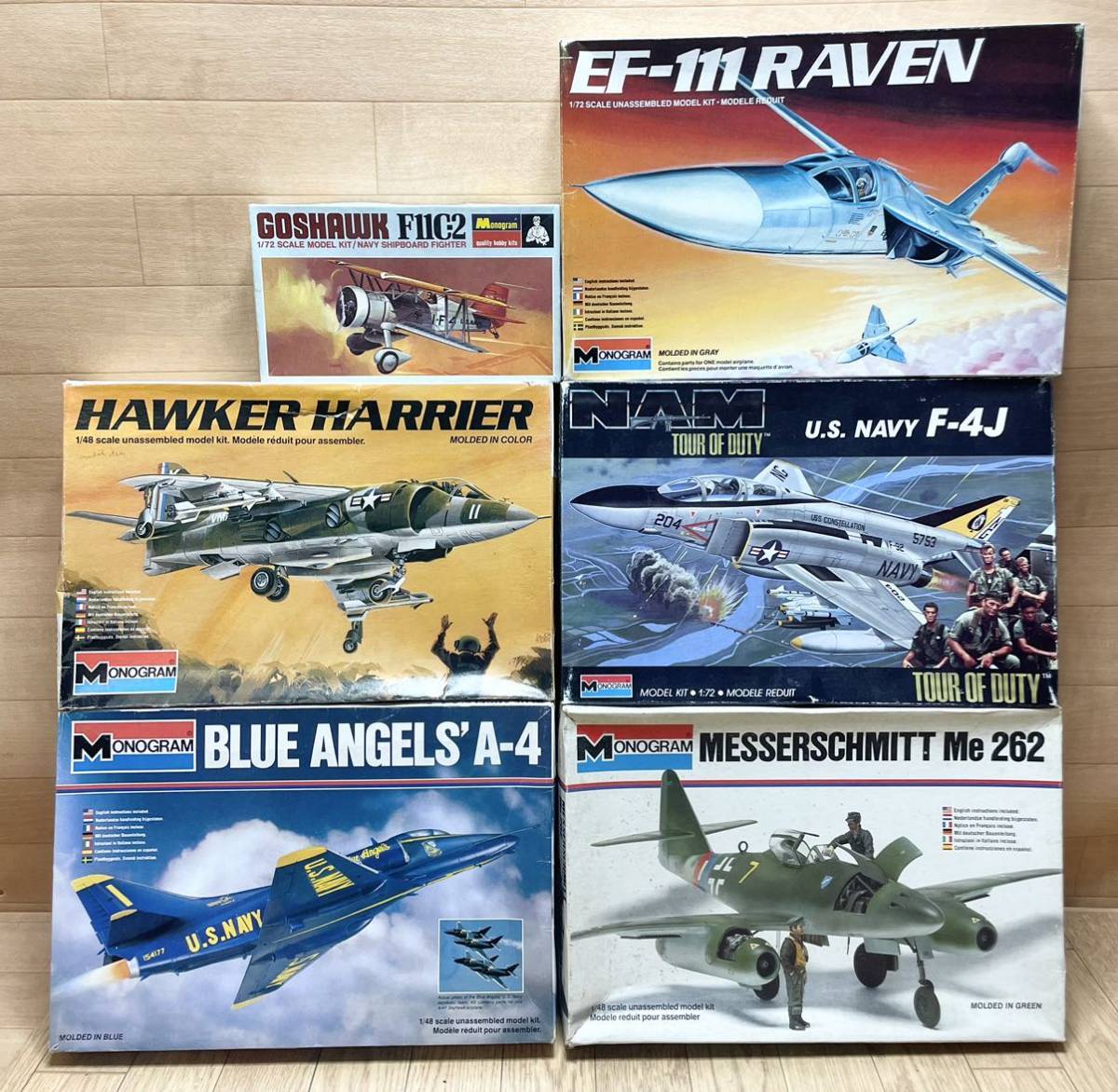 【目立った傷や汚れなし】MONOGRAM HAWKER BLUE ANGELS A-4 EF-111 RAVEN NAVY F-4J ...