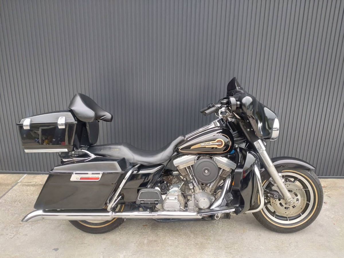 【やや傷や汚れあり】★1997年EVO FLHT1340！キャブ車！バックギア付！走行17505km！車検R6年11月まで！！の落札情報詳細 - ヤフオク落札価格検索 オークフリー