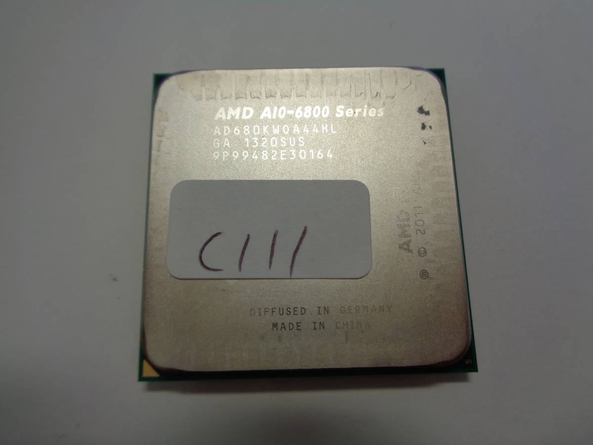 【傷や汚れあり】amd A10 Series A10 6800k Ad680kwoa44hl 4 10ghz Socketfm2 管理c111