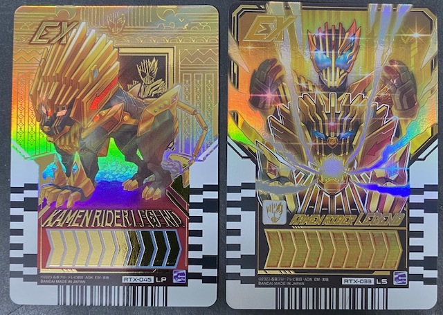 【目立った傷や汚れなし】『RTX-033LS/-045LP』ライドケミートレカ PHASE:EX 2種 LP LS 仮面ライダーレジェンド パラレルレア スペシャルレア KAMENRIDER ...