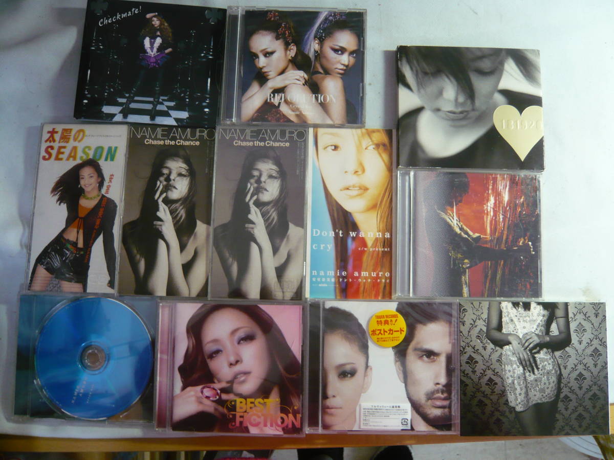 【やや傷や汚れあり】ユ) 8CD+8㎝CD4枚セット[安室奈美恵：Checkmate！/18920/Sweet 19 BLUES/BEST ACTION/Concentration20 他 ...