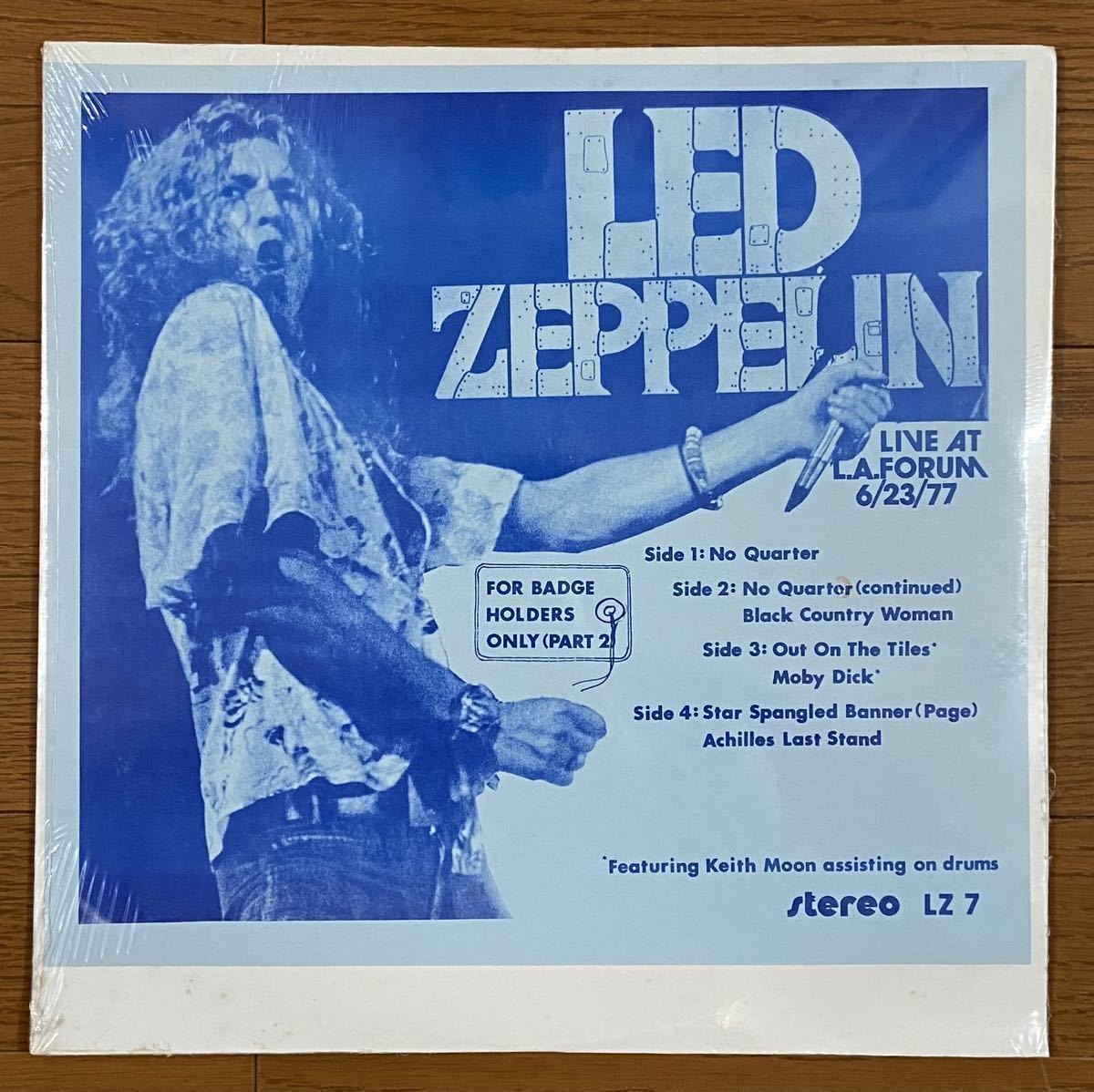 【目立った傷や汚れなし】Led Zeppelin - Live At The L.A. Forum 6/77 For Badge Holders Only (Part 2) / LPレコード ...