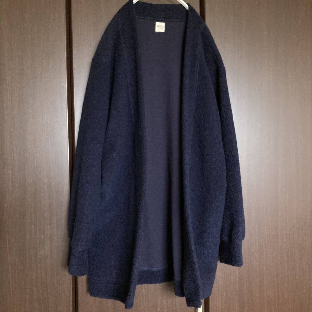 【未使用に近い】新品未使用! Ron Herman ロンハーマン RHC WOOL PILE CARDIGAN ノーカラー ウール パイル カーディガン ネイビー ロングカーディガンの落札情報 ...