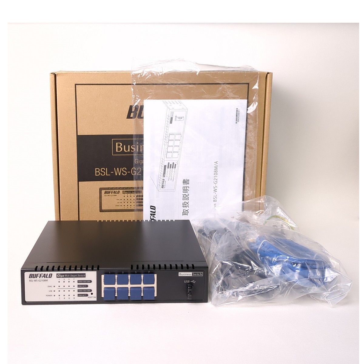 【未使用に近い】BUFFALO Giga対応 オーディオ向けスイッチングHub BSL-WS-G2108M/Aの落札情報詳細 - ヤフオク落札 ...