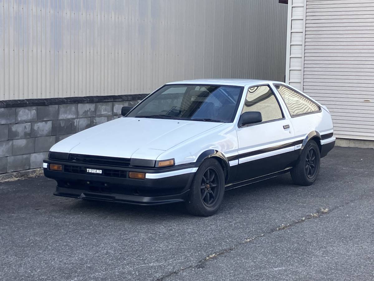 【走行距離 187,700 km】AE86 トレノ 前期 GTV ボディ程度良好 フル内装 サンルーフ エアコン S59年式 3ドア 車高調 LSD フジツボマフラー ハチロク 頭文字D ...