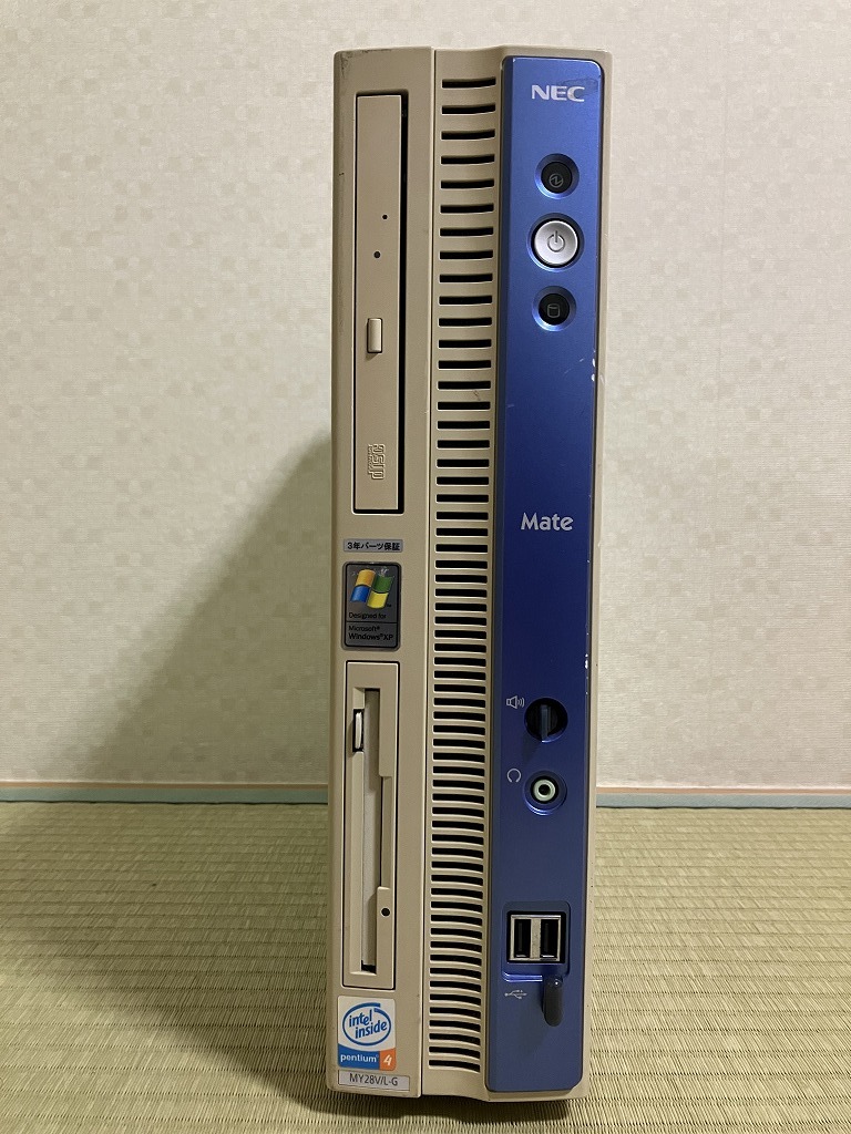 【全体的に状態が悪い】NEC デスクトップPC Mate MY28V/L-G 本体のみ HDDなし ジャンク品 現状渡し 通電確認済み ★送料 ...