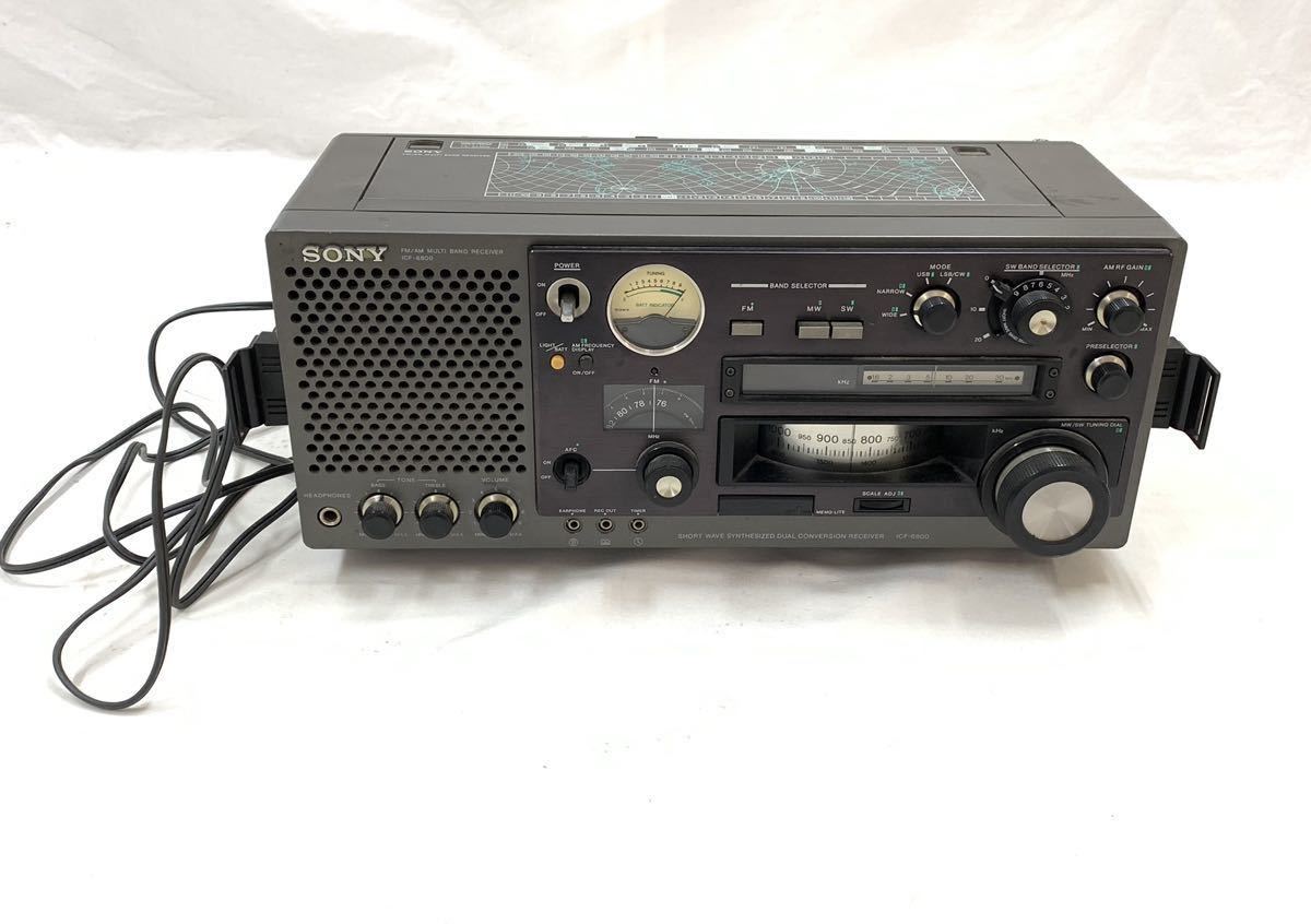 【傷や汚れあり】FN10904P【1000円スタート】SONY ソニー ICF-6800 FM/AM MULTI BAND RECEIVER ...