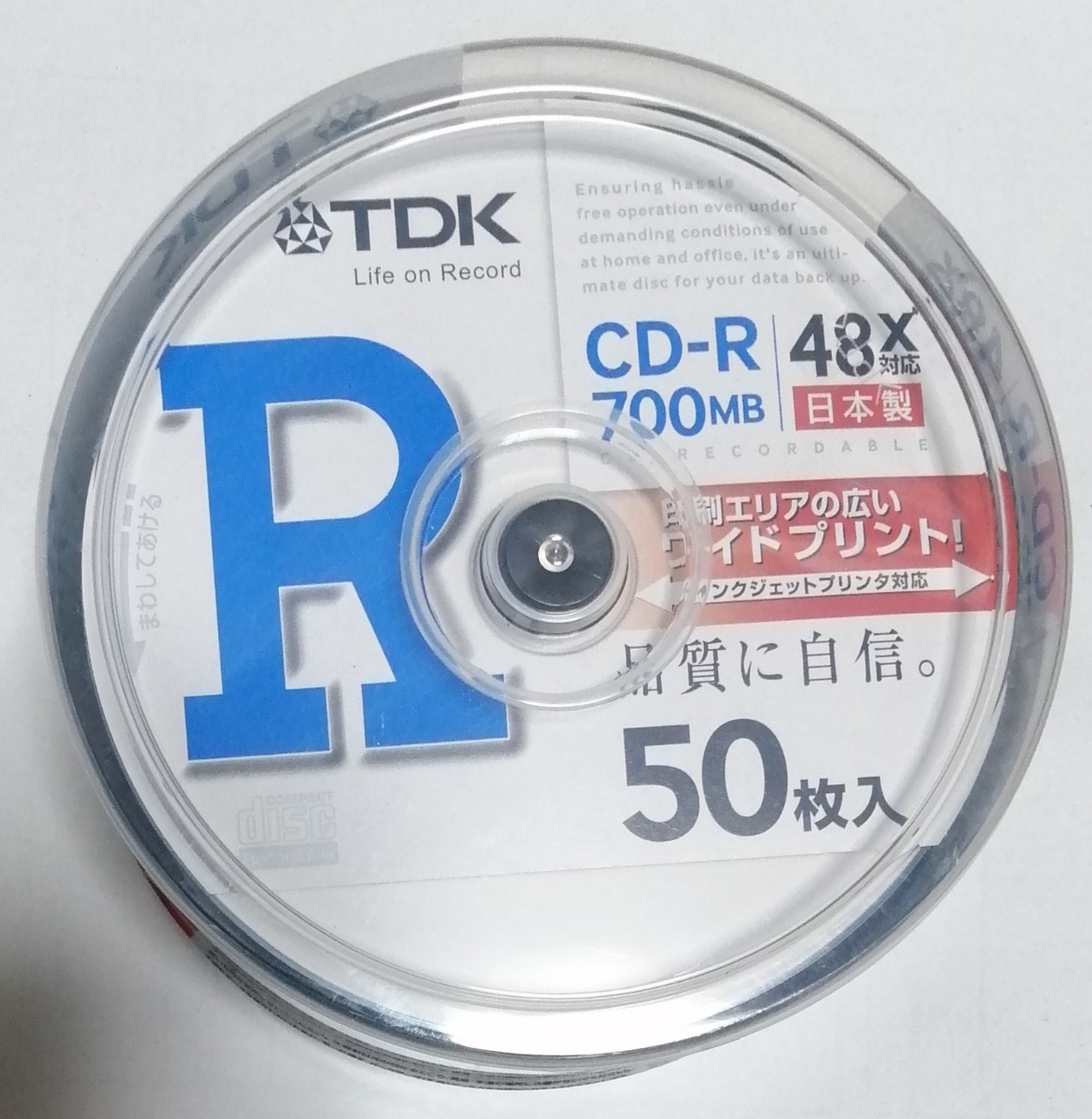 【未使用】TDK CD-R 50枚 日本製 データ用700MB CD-R80PWDX50PBの落札情報詳細 - Yahoo!オークション落札価格検索 オークフリー