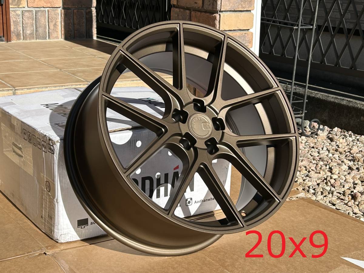 【未使用】新品！Aodhan AFF3 20x9+30 5穴 PCD120 フローフォーミング製法 Matte Bronze コンケーブ 逆 ...