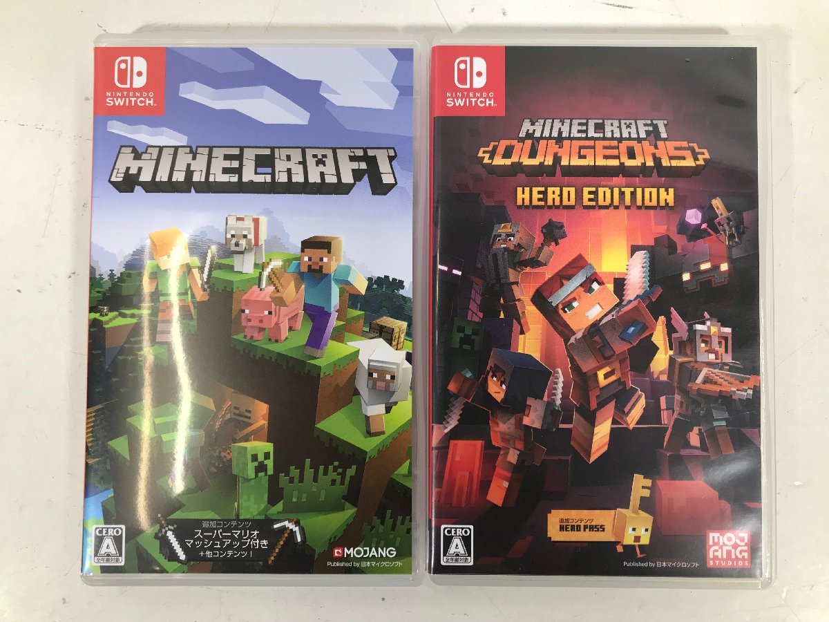 【やや傷や汚れあり】Nintendo Switch ソフト MOJANG MINECRAFT マインクラフト MINECRAFT DUNGEONZ HERO EDITION マインクラフトダン ...