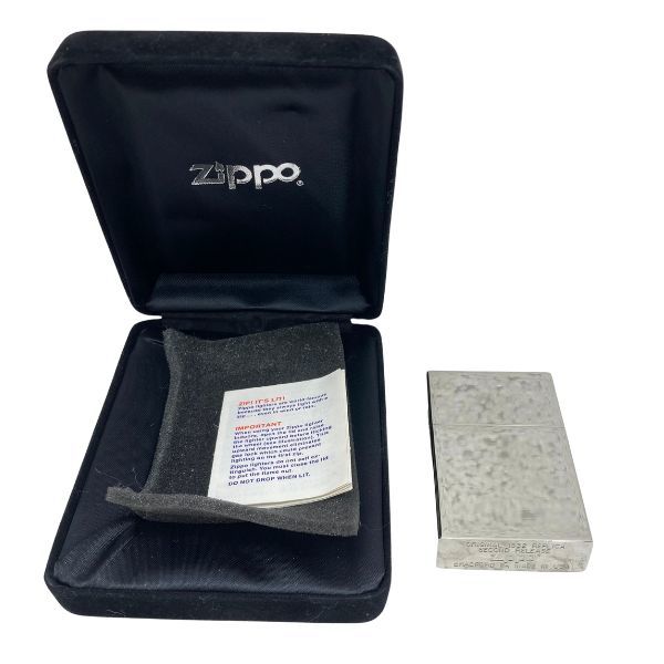 【目立った傷や汚れなし】【イチオク】 ジッポー ZIPPO プラチナ Pt Five micron1932 レプリカ REPLICA セカンドリリース 鏡面 ガスライター ホイール訳有 美品 ...