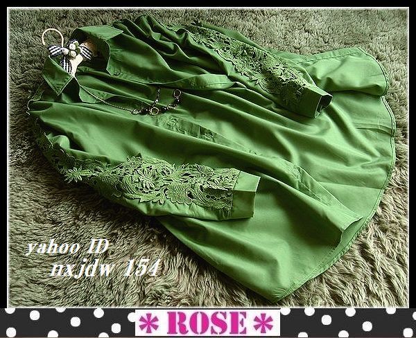 【未使用】 Rose L～2L～3L～4L・大人フェミニン♪クロシェレースのお袖が素敵・上質ブロード生地のシャツチュニック/ブラックの落札情報詳細 - ヤフオク落札価格検索 オークフリー