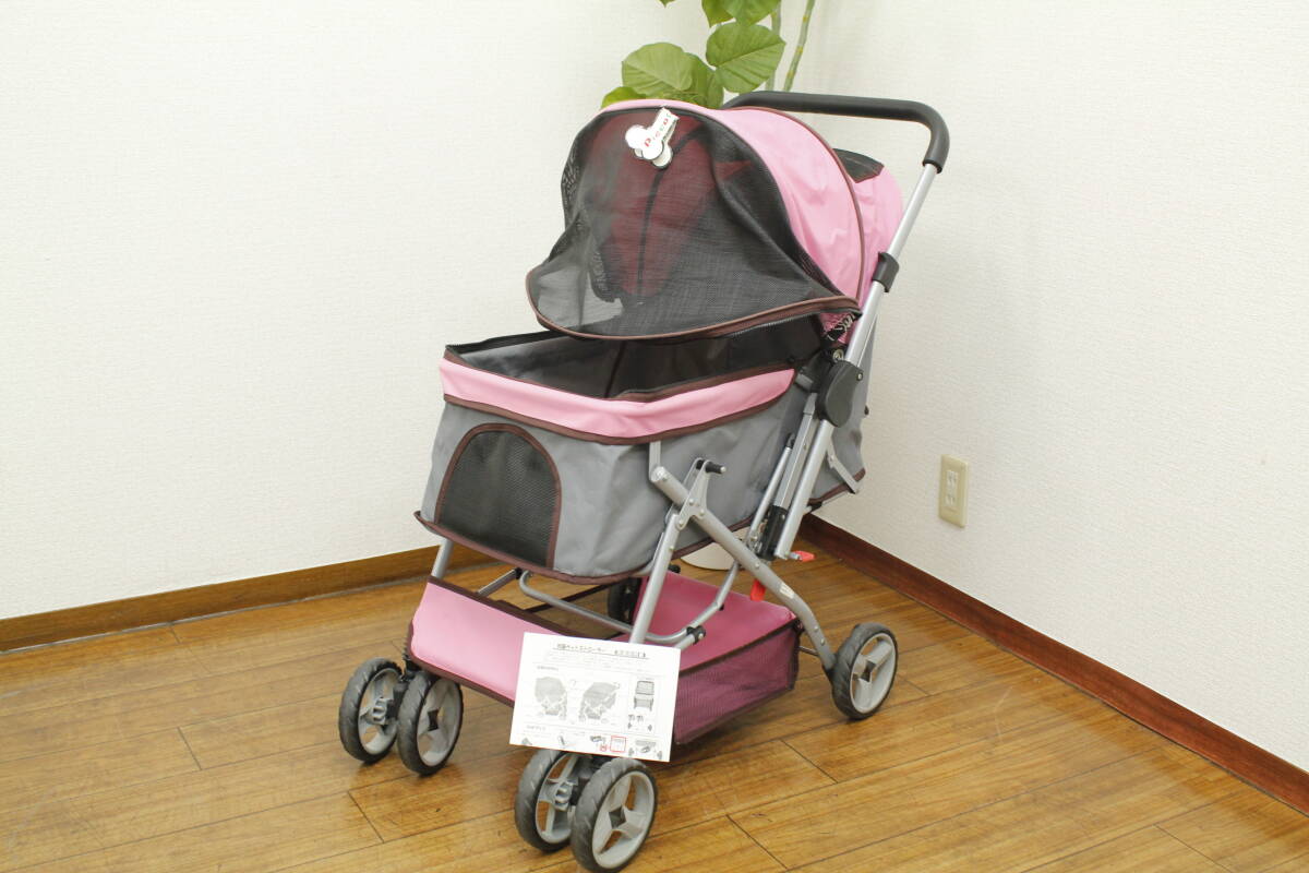 【傷や汚れあり】【引取可/福岡市博多区】Piccolo Cane ピッコロカーネ Primo プリモ DG602-PG ペットカート 対面式 ペットバギー 8IFA515の落札情報詳細 ...