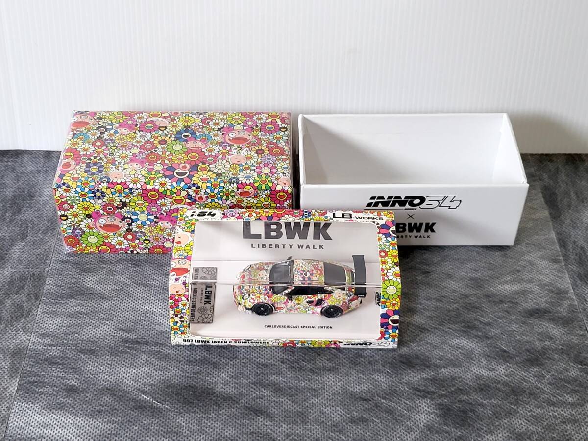 【未使用】1/64 INNO MODELS LBWK 村上隆 Kaikai Kiki コラボ品 Porsche 997 珍品 海外限定品 ...