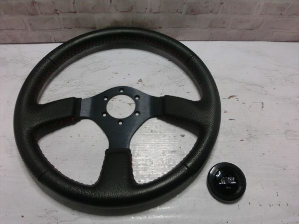 【傷や汚れあり】T【3ぬ-70】【100サイズ】★MUGEN 無限/ステアリング sw4 36cm＆ホーン/ハンドル/※動作未確認 ...