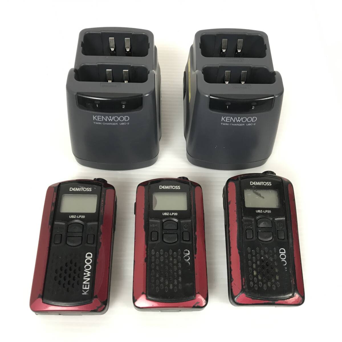 【傷や汚れあり】KENWOOD ケンウッド 特定小電力トランシーバー UBZ-LP20 3台 まとめて 大量 充電器 UBC-2 2台 動作品 無線 トランシーバーの落札情報詳細 ...