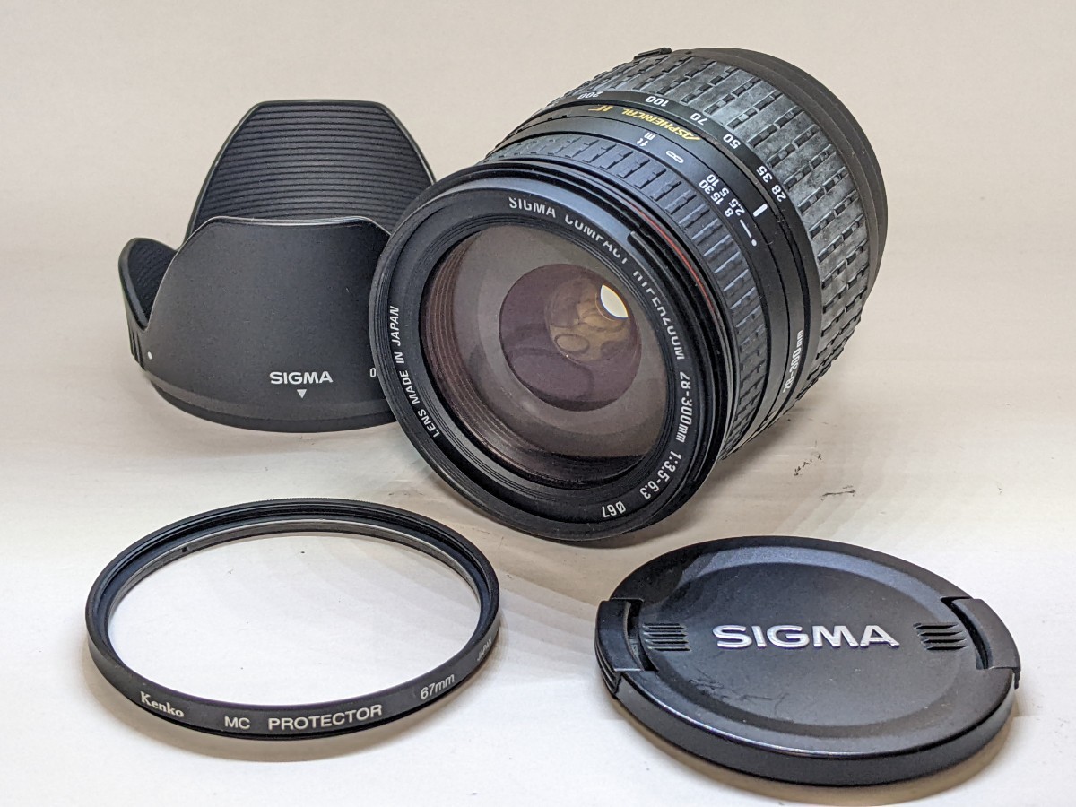 【やや傷や汚れあり】★光学極上品★ SIGMA シグマ COMPACT HYPER ZOOM 28-300mm F3.5-6.3 キャノン用 ...