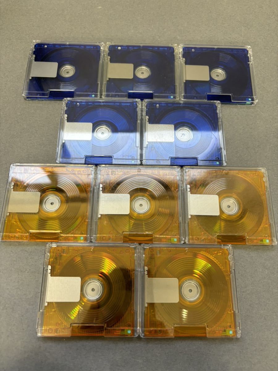 【やや傷や汚れあり】MD ミニディスク minidisc 中古 初期化済 TDK MUSIC JACK COLOR blue yellow ...