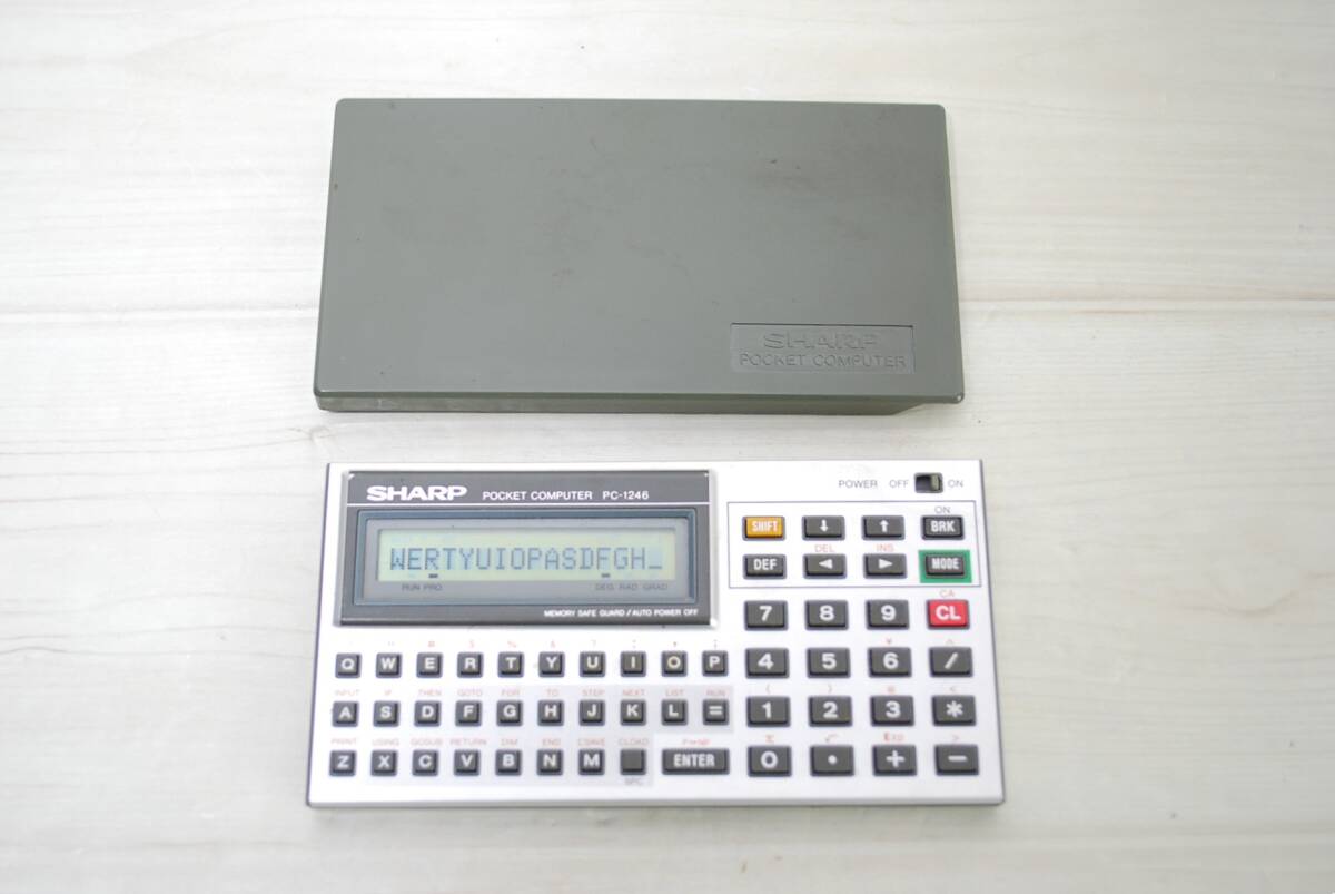 【傷や汚れあり】SHARP ポケットコンピュータ PC-1246 通電OK 現状品/検索用 アンティーク レトロ【03073】の落札情報詳細 - Yahoo!オークション落札価格検索 オークフリー