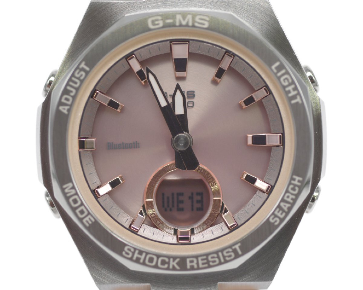 【未使用】[未使用品] 稼働品【CASIO】Baby-G MSG-B100-4AJF G-MS タフソーラー Bluetooth 動作OK 未 ...