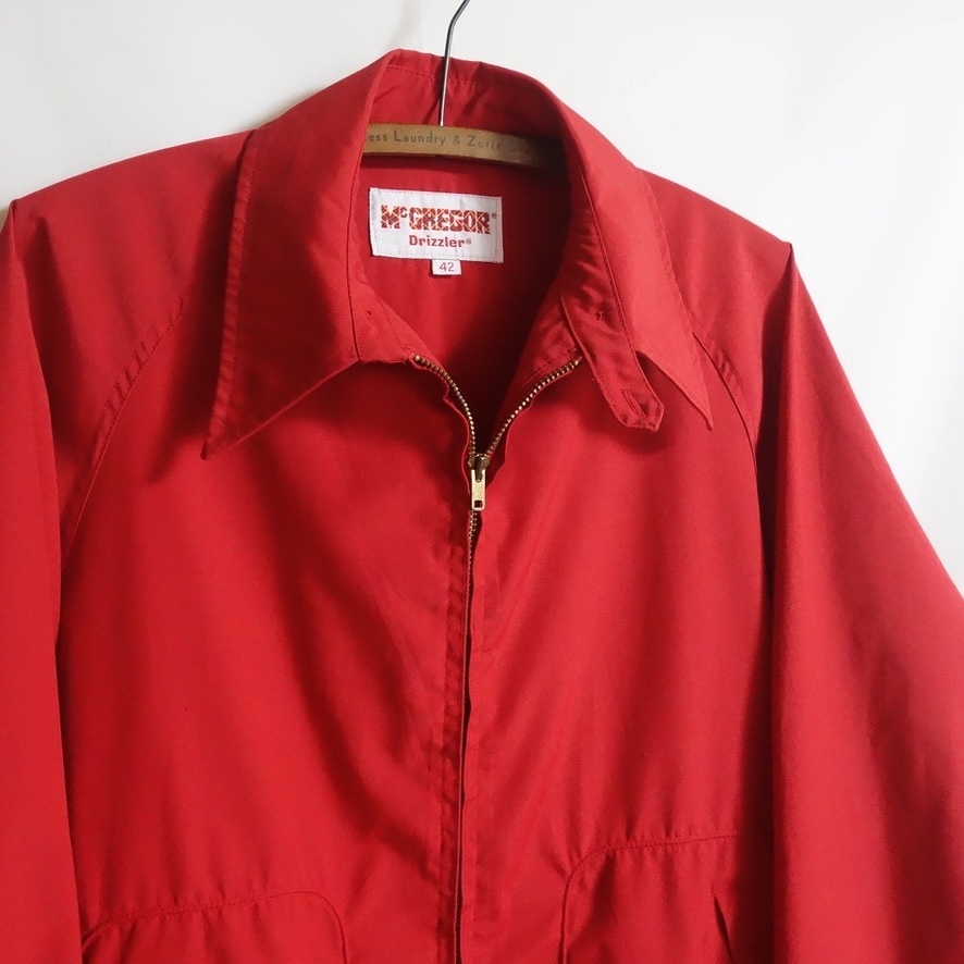 【やや傷や汚れあり】【希少 70's McGREGOR マクレガー Drizzler ジャケット 42】TALONジッパー 赤 ビンテージ ドリズラー スイングトップの落札情報詳細 ...