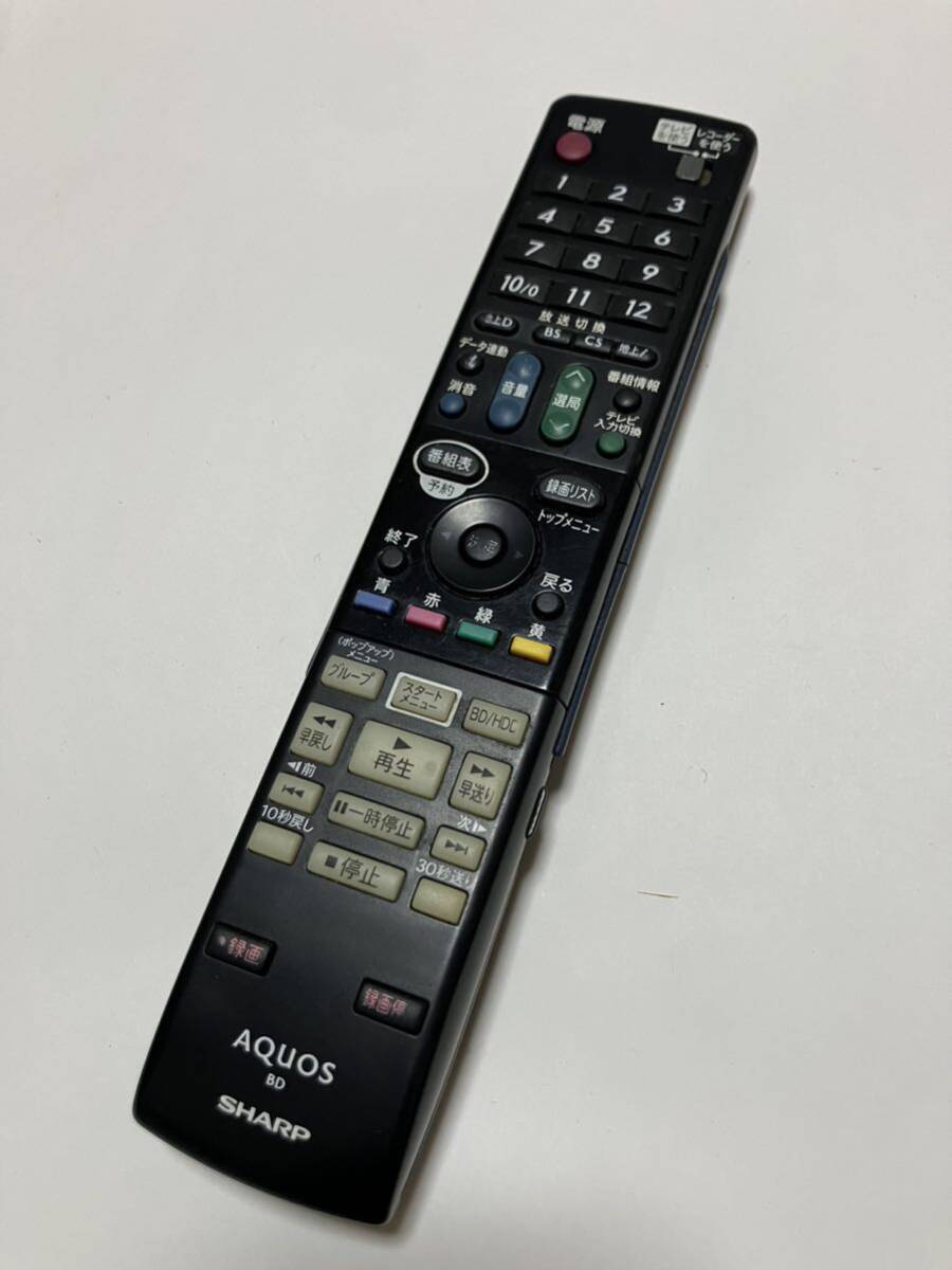 【やや傷や汚れあり】【RC-28】全ボタン赤外線発信OK☆SHARP シャープ AQUOS BD Blu-rayブルーレイレコーダーリモコン GA778PA /宅急便コンパクトの落札情報詳細 ...