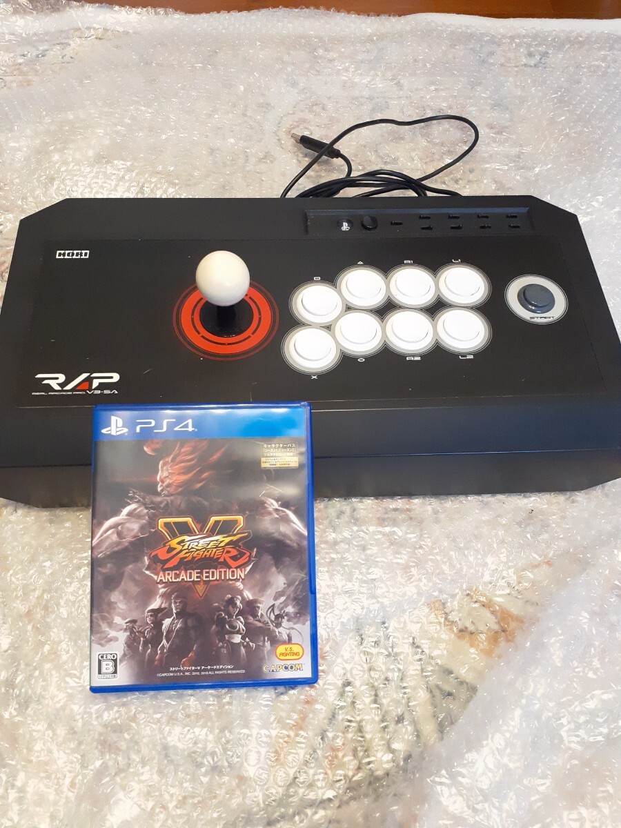【やや傷や汚れあり】HORI リアルアーケードPro.V3 SA ps4 ストリートファイターⅤ アーケードエディション 付き 動作品 送料無料の落札情報詳細 - ヤフオク落札価格検索 オークフリー