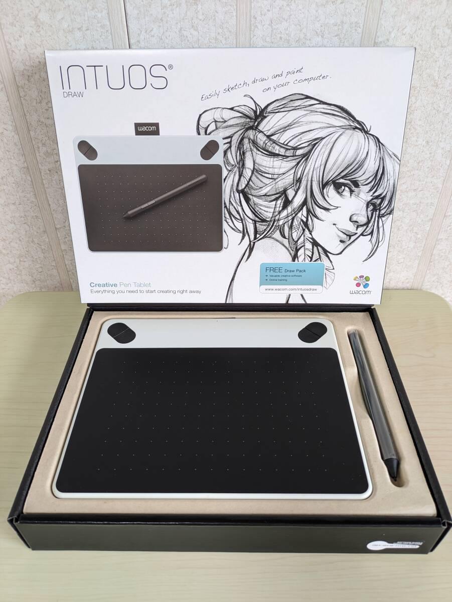 【目立った傷や汚れなし】Wacom Intuos Draw★ホワイト★ワコムペンタブレット CTL-490/W0★外箱取説等付属品全部付き★ペンタブ★動作確認済みの落札情報詳細 - ヤフオク ...
