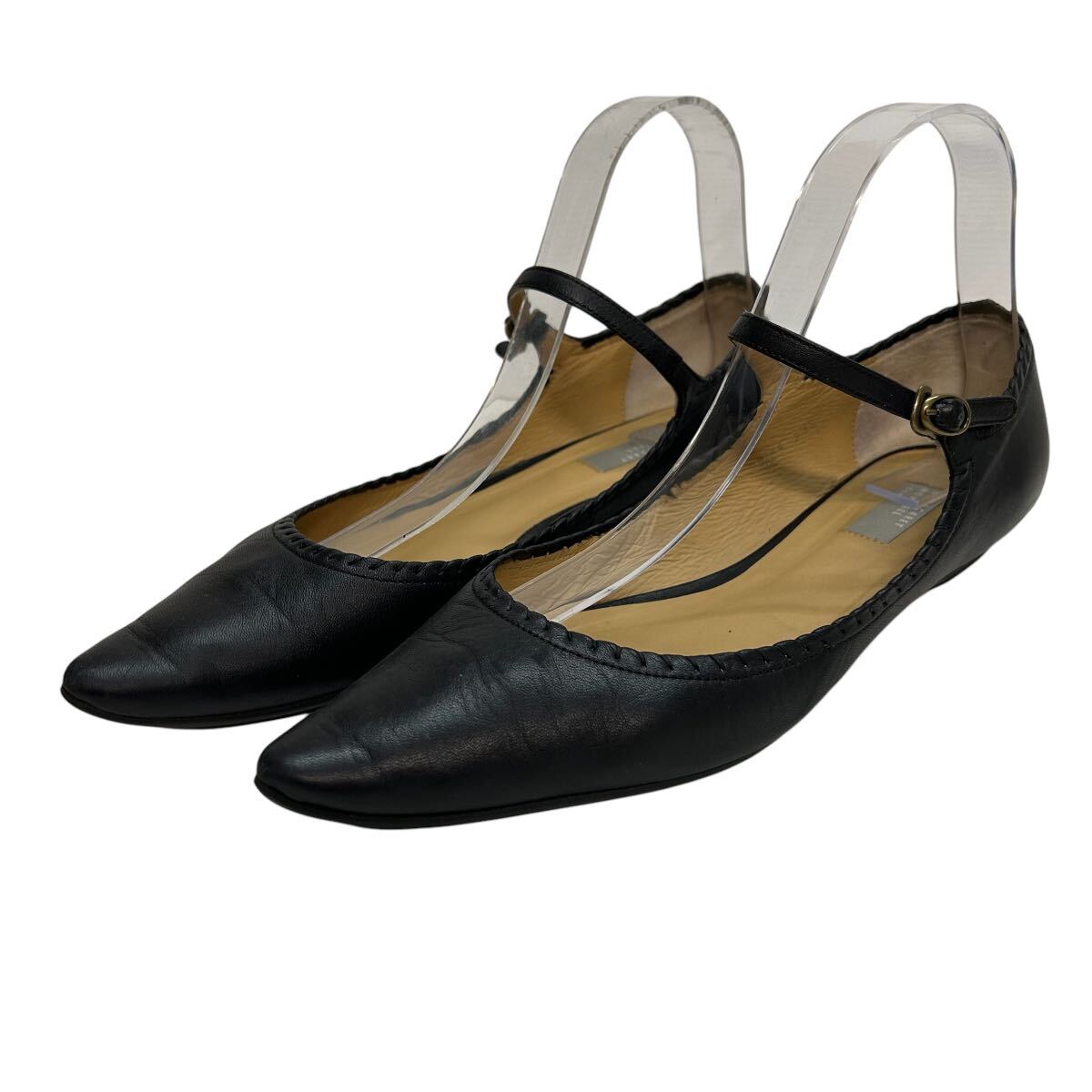 【目立った傷や汚れなし】C122B MARGARET HOWELL idea マーガレットハウエルアイデア レディース ストラップパンプス ...