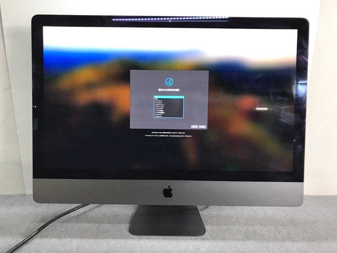【やや傷や汚れあり】【Apple】iMac Pro 2017 27inch 5K A1862 Xeon W-2150B メモリ128GB SSD4TB NVMe Radeon Pro Vega ...