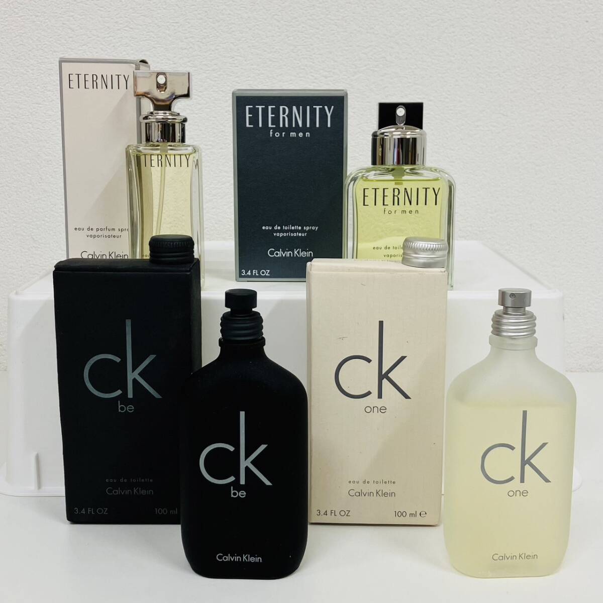 【やや傷や汚れあり】Calvin Klein カルバンクライン CK-one CK-be ETERNITY for men ETERNITY オードトワレ オードパルファム 100ml ...