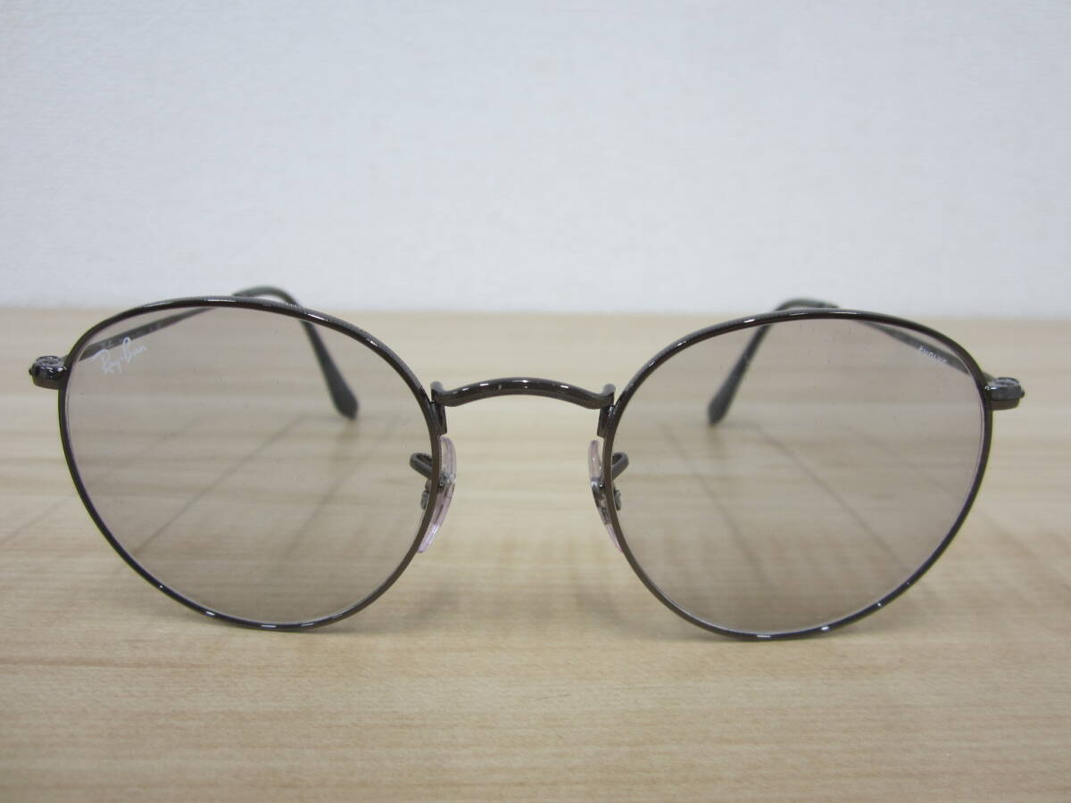 【傷や汚れあり】Ray Ban レイバン RB 3447 ROUND METAL 004/T3 EVOLVE エヴォルヴ サングラス 眼鏡 ...