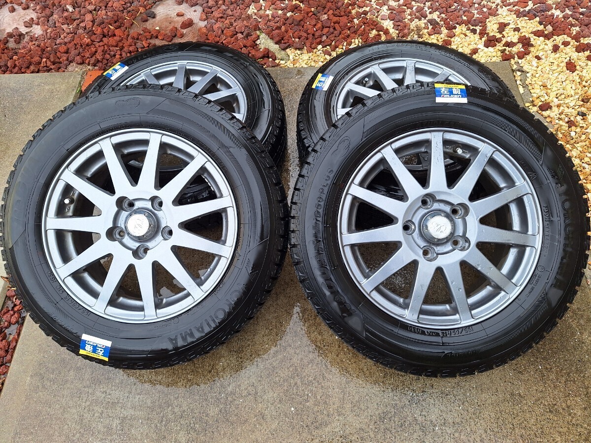 【目立った傷や汚れなし】セレナ取り外し スタッドレスアルミセット 195/65R15 YOKOHAMA iceGUARD 2020年製 4本 6J インセット43 114.3 5穴 送料無料の ...