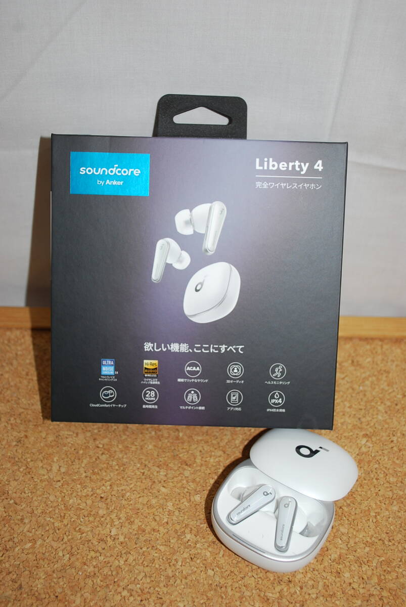 【目立った傷や汚れなし】中古 Anker soundcore Liberty4 ワイヤレスイヤホン 2022年発売 A3953N21 アンカー サウンドコア ホワイトの落札情報詳細 ...