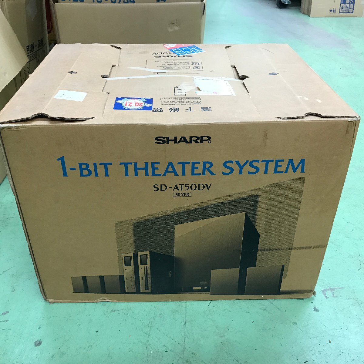 【全体的に状態が悪い】SHARP シャープ DVD 1ビット デジタルシアターシステム SD-AT50DV 現状品 ジャンク扱い 電化/904 ...
