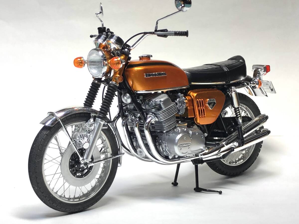 【目立った傷や汚れなし】ハセガワ 1/12 青島文化教材社 1/12 CB750 FOUR '69 塗装済み完成品の落札情報詳細 - ヤフオク落札価格検索 オークフリー