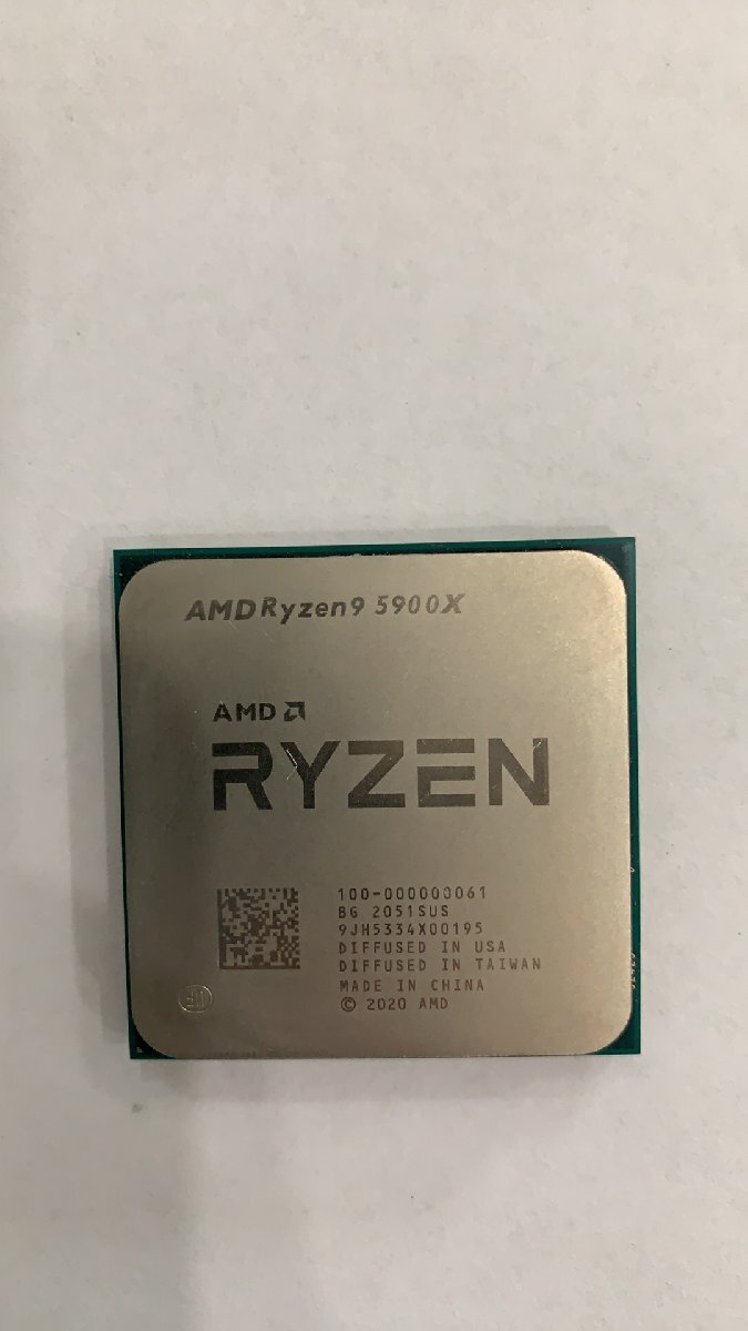【やや傷や汚れあり】CPU AMD Ryzen 9 5900X プロセッサー 中古 動作未確認 ジャンク品 - A1217の落札情報詳細 ...