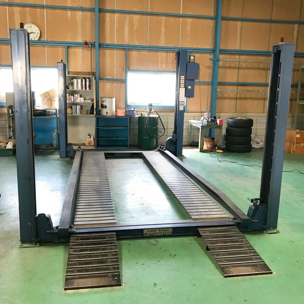 【傷や汚れあり】有飯【01】ニッサルコ 4柱リフト 四柱リフト リフトマスター『MK-34』揚高1.8m フリーホイールビーム付き 取説付きの落札情報詳細 - Yahoo!オークション落札価格 ...