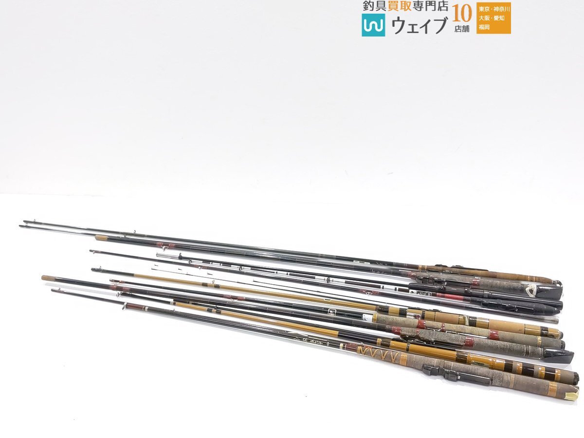 【全体的に状態が悪い】櫻井釣漁具 サクラ 南海 1.65m、海千 1.65m・シマノ 筏釣り 140・ダイワ 八二筏 中硬 150 等 筏 ...