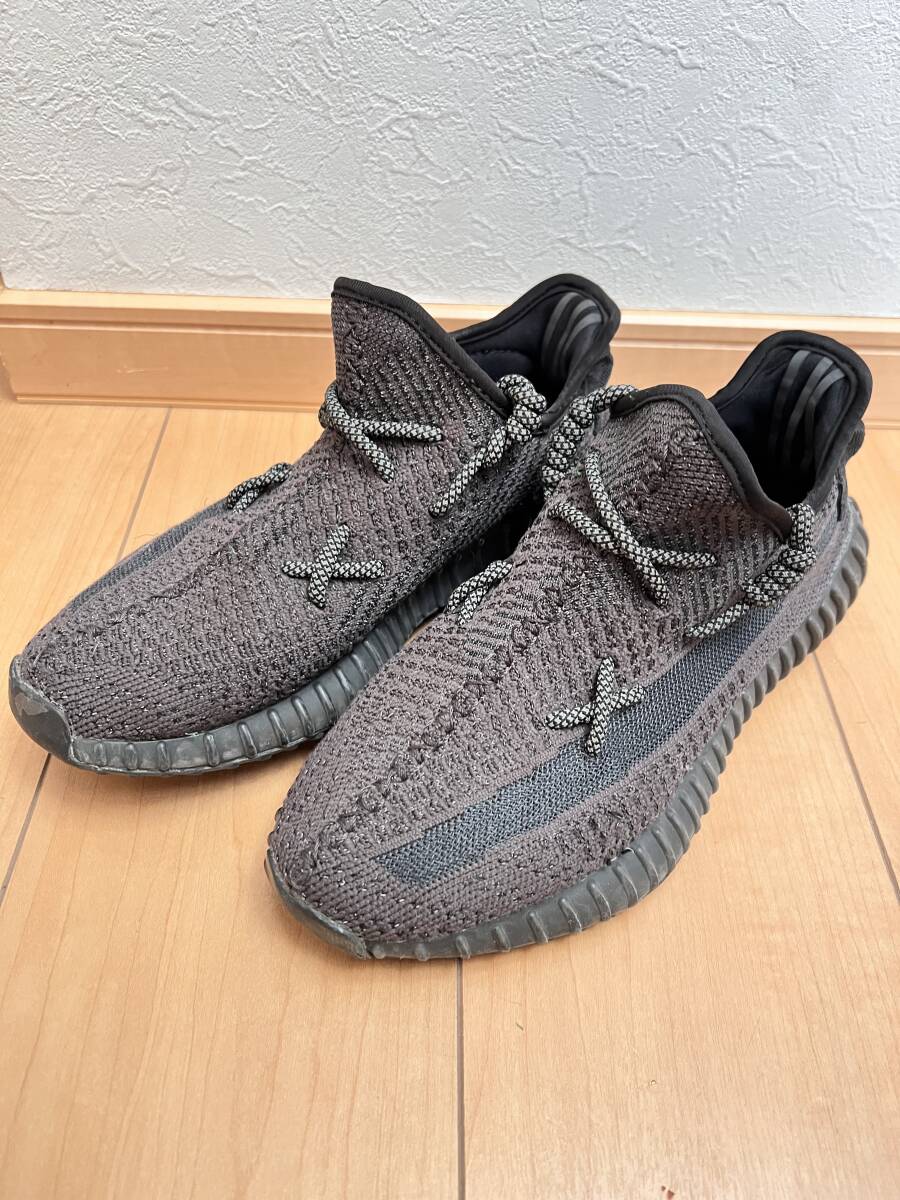 【やや傷や汚れあり】アディダス イージーブースト 350V2 YEEZY BOOST 350 V2 BLACK STATIC ブラック ...