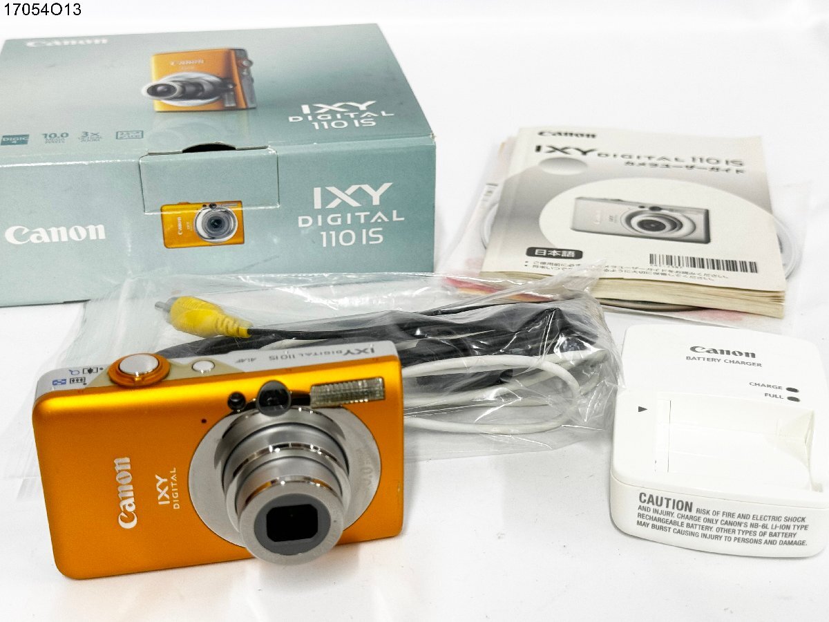 【傷や汚れあり】★Canon キャノン IXY DIGITAL 110 IS PC1355 オレンジ コンパクト デジタルカメラ 説明書 箱付 通電可能 ジャンク 17054O13-10の落札 ...
