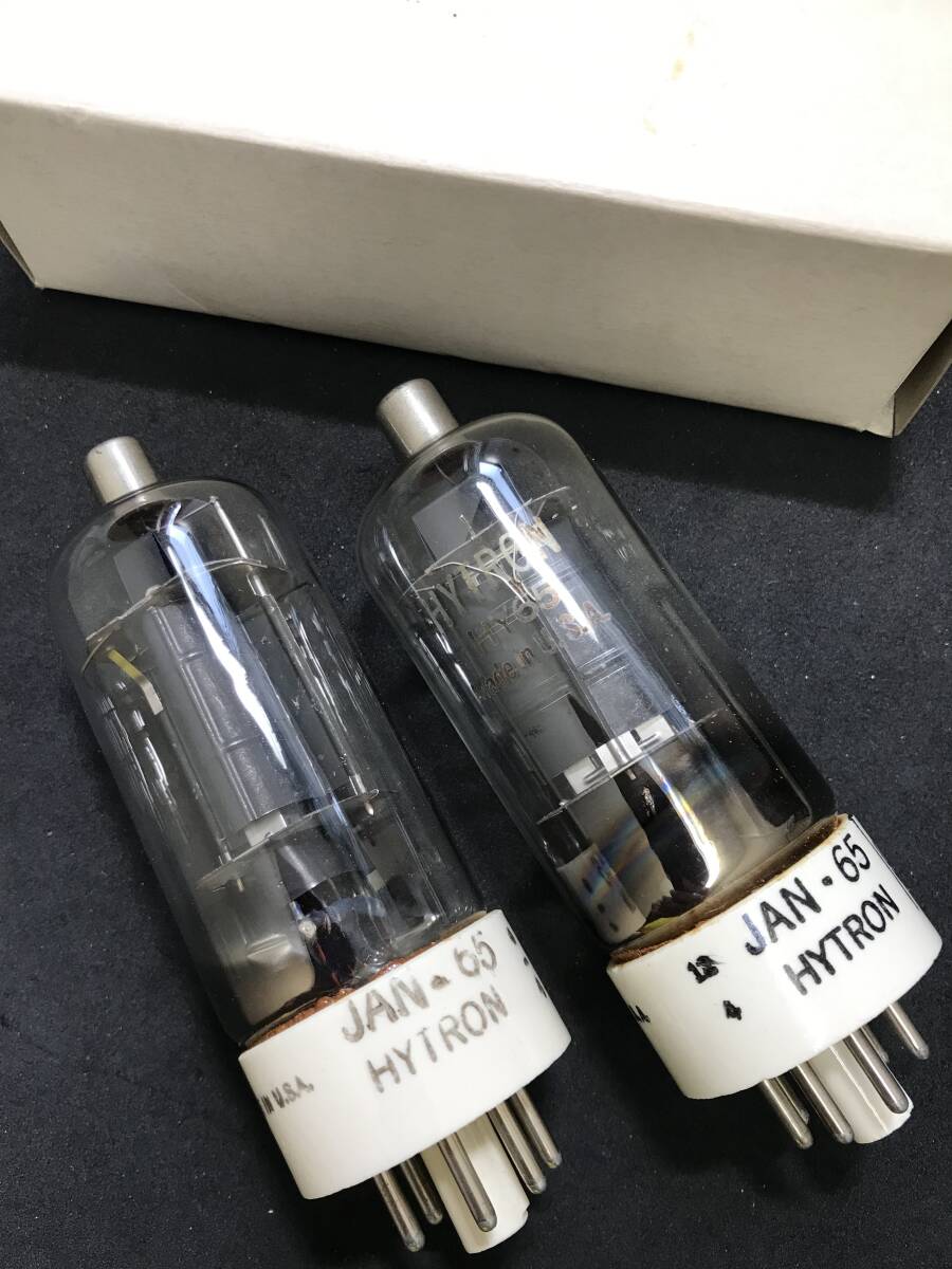 【目立った傷や汚れなし】HYTRON HY65 白ベース（2本）直熱 四極電力増幅管の落札情報詳細 - Yahoo!オークション落札価格検索 オークフリー