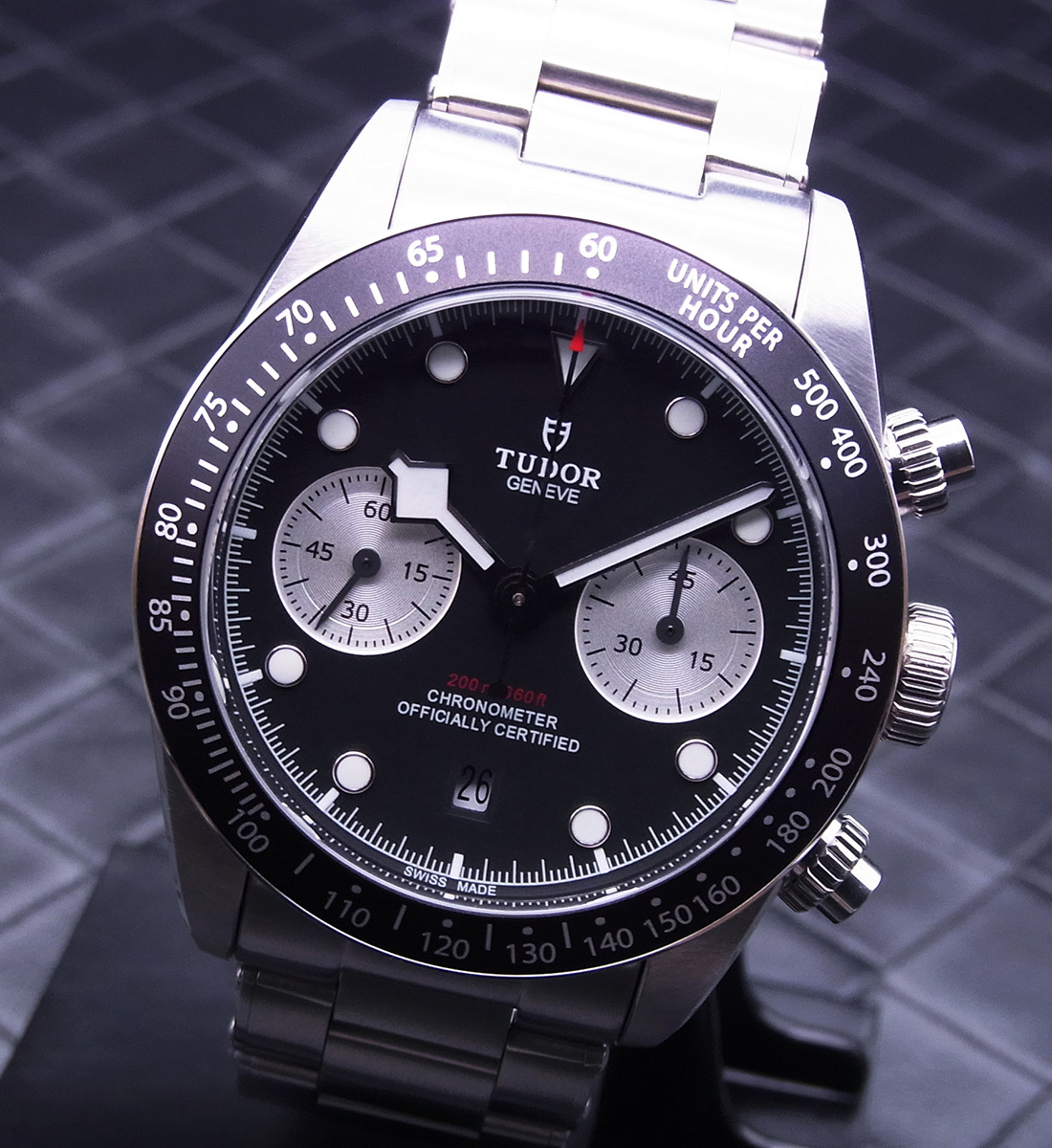 【目立った傷や汚れなし】チューダー ブラックベイ クロノ M79360N Valjoux(Asian製バルジュー)7750 28800振動 ...