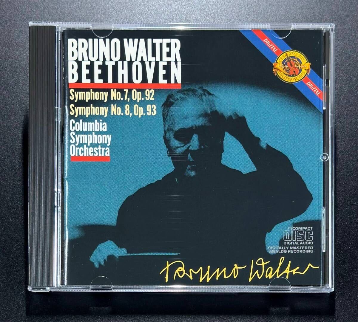 【やや傷や汚れあり】【MK42013/US盤】ブルーノ・ワルター、CSO/ベートーヴェン：交響曲第7、8番 CBS MASTERWORKS Bruno Walter Beethoven ...