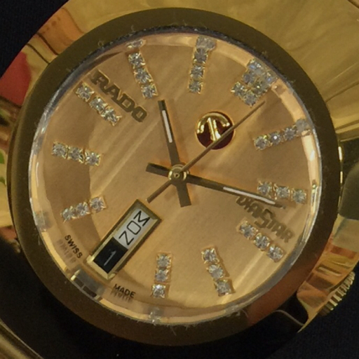 【やや傷や汚れあり】ラドー ダイヤスター 648.0413.3 自動巻 腕時計 デイデイト メンズ ゴールドカラー文字盤 純正ブレス 稼働品 RADOの落札情報詳細 - Yahoo ...